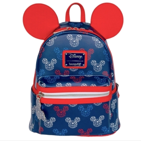 Loungefly | Bags | Loungefly Disney Mickey Ears Backpack Fireworks ...